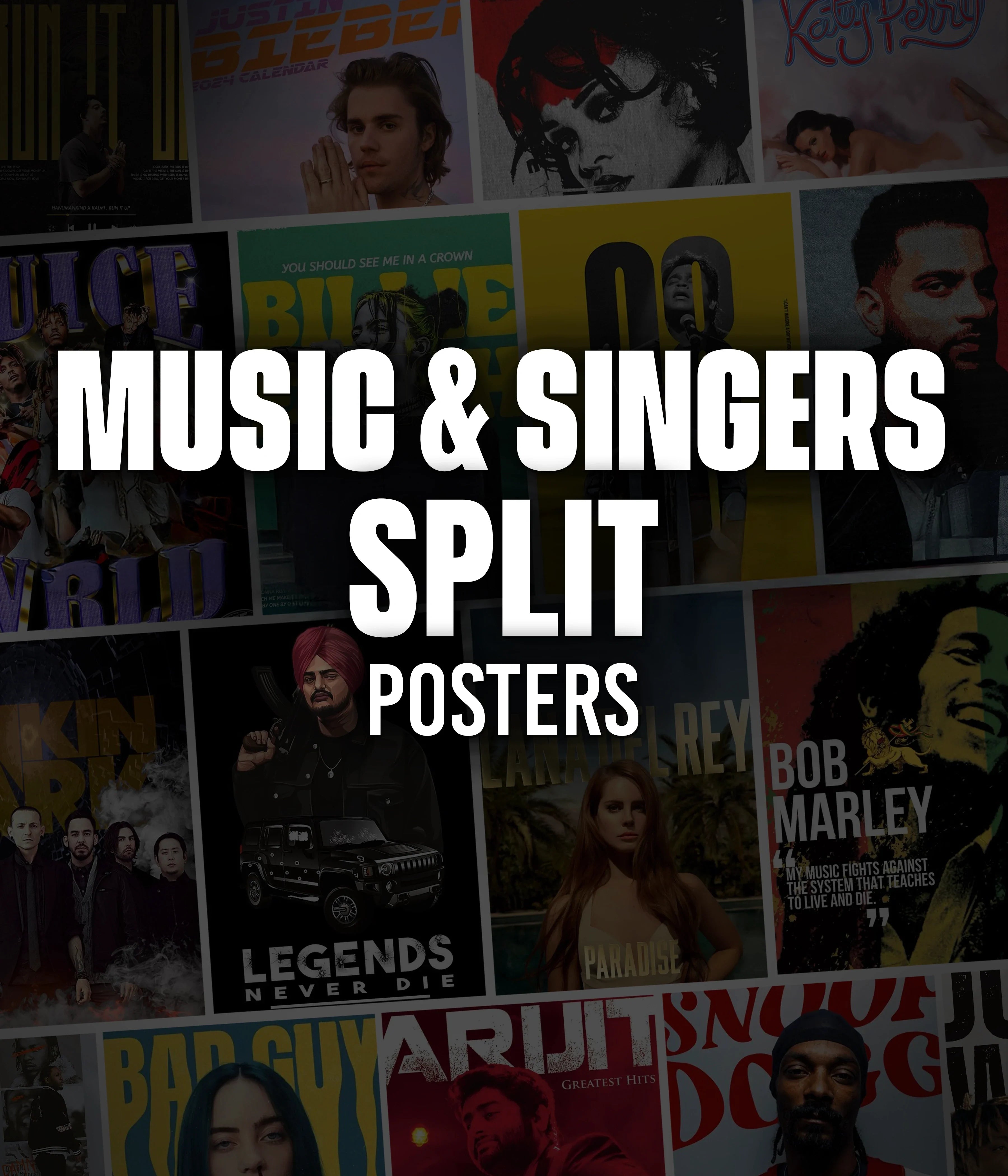 Music and Singers Split Wall Posters | Lowest Prices | Buy on Everanta