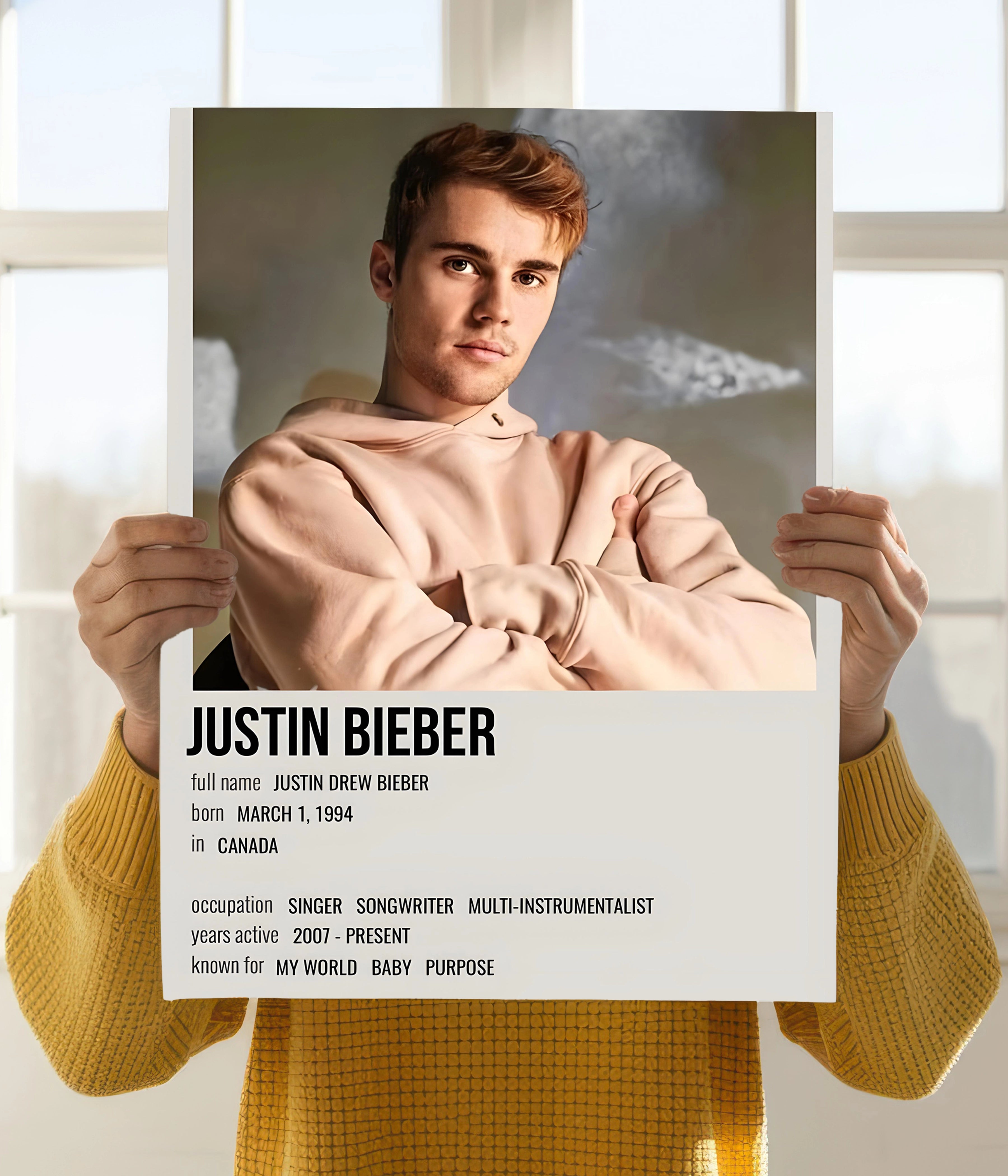 Justin Bieber – Icon in Focus Wall Poster | Buy Online at Everanta