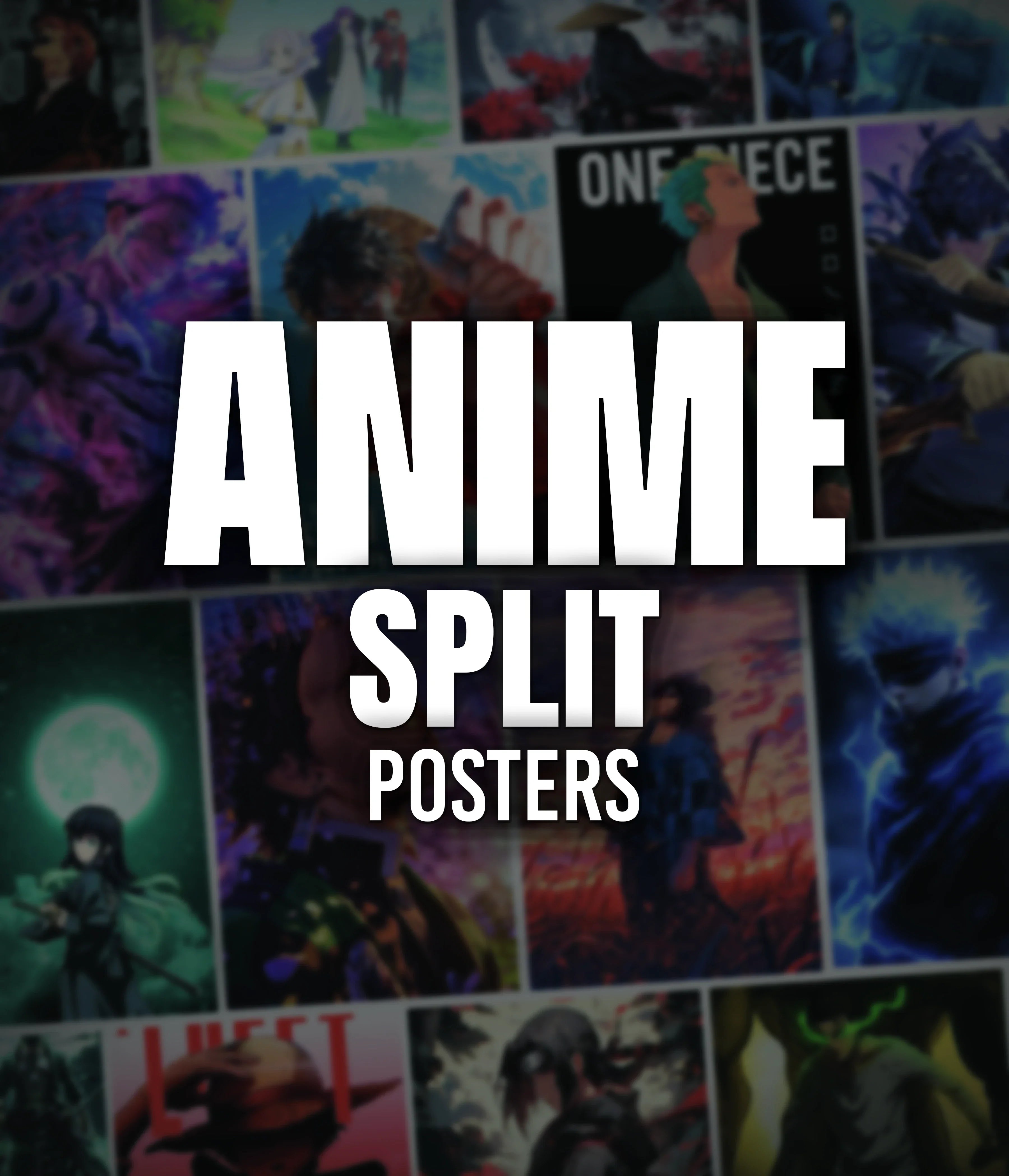 Buy Best Anime Split Posters Online on Everanta
