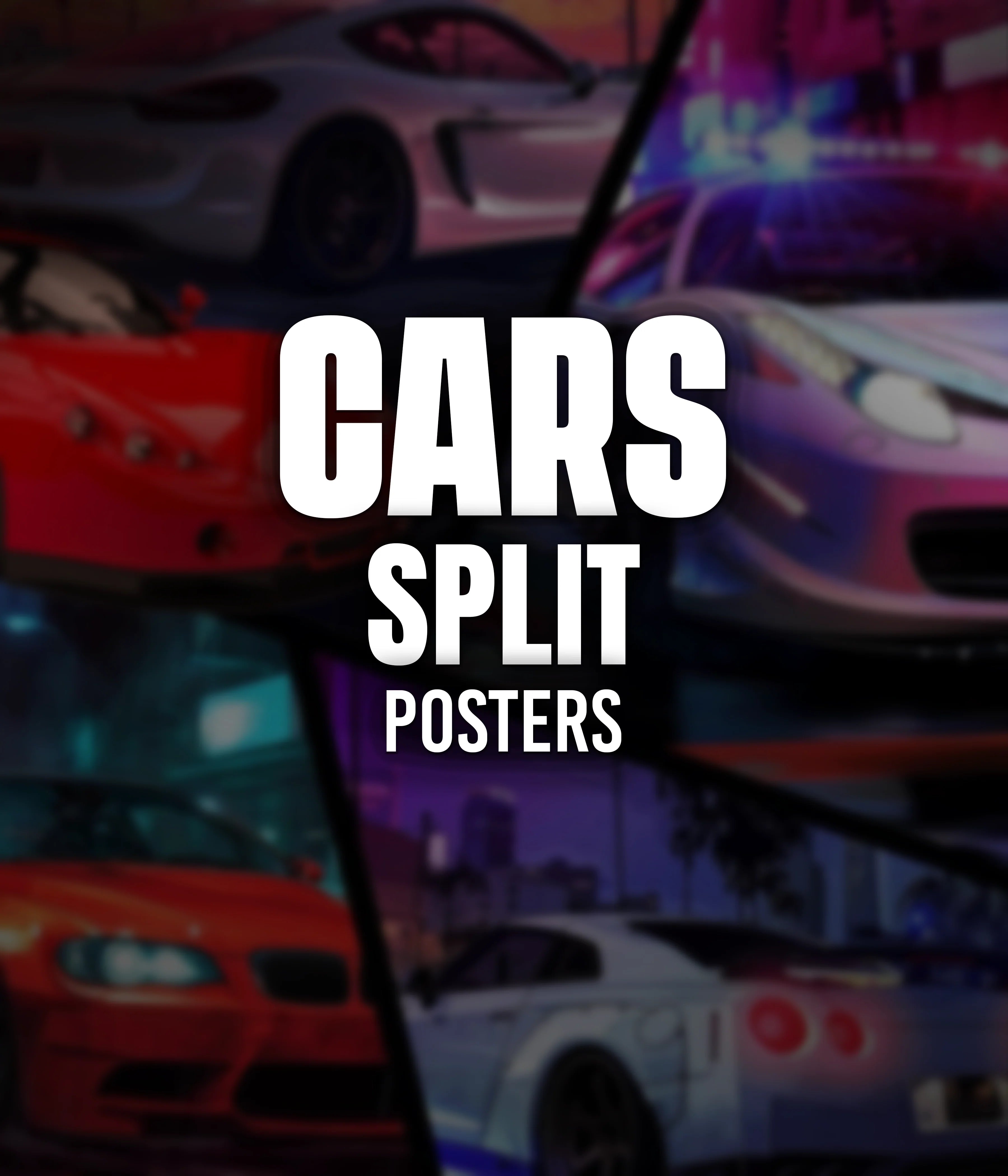 Best Cars Split Posters in India | Low prices | Buy Online at Everanta