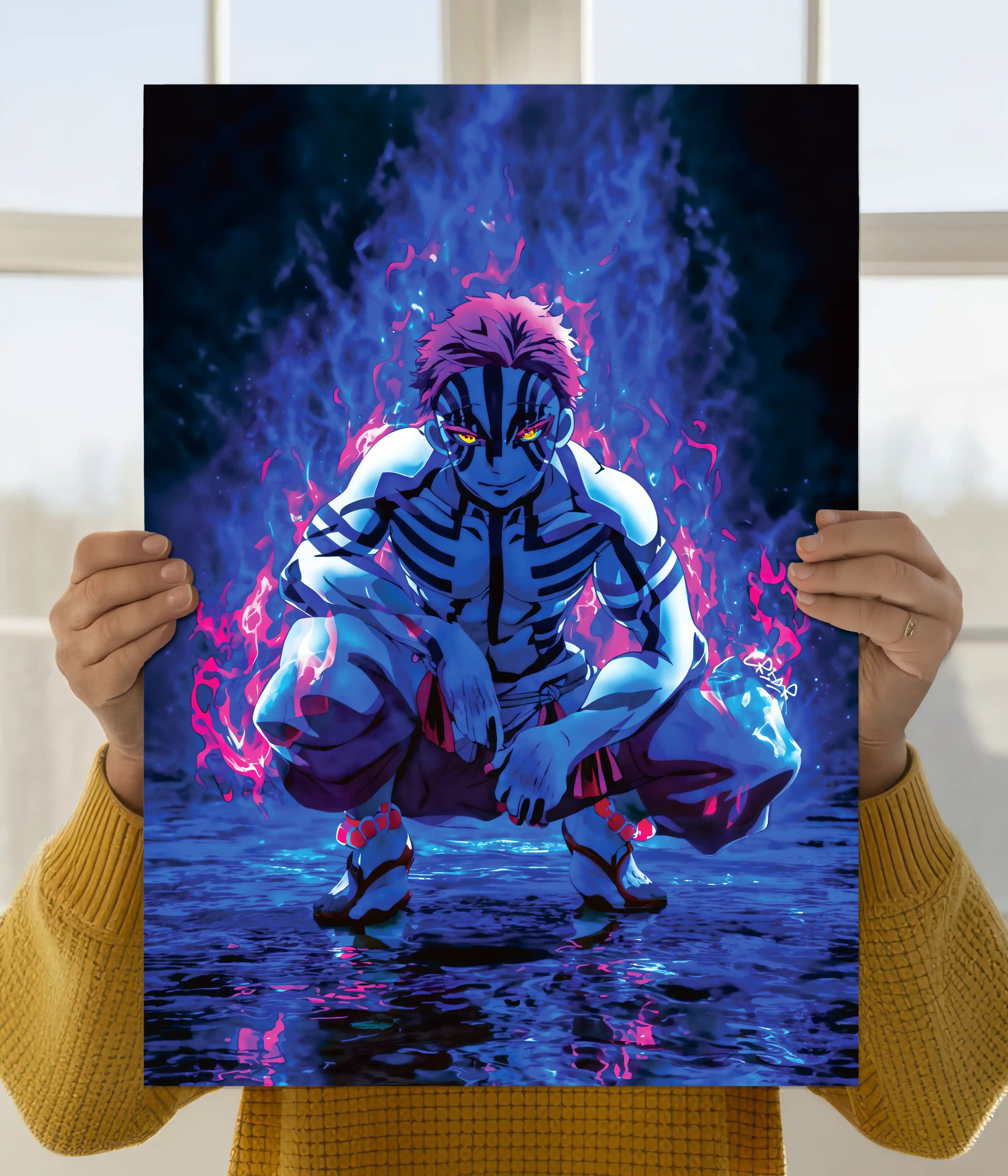 Akaza – Upper Rank Demon Awakening Poster | Everanta