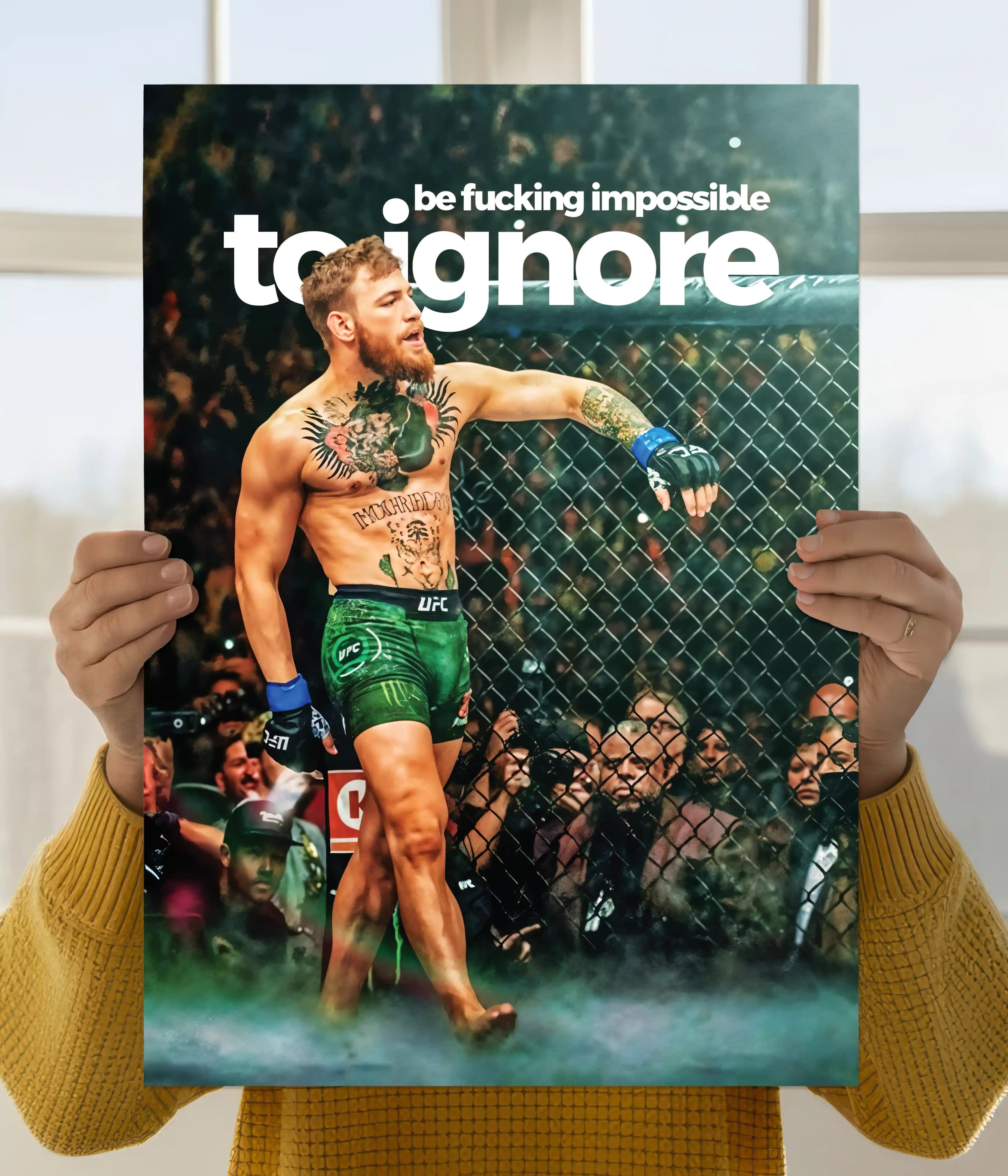 Conor McGregor UFC Wall Poster – Motivational Gym | Everanta