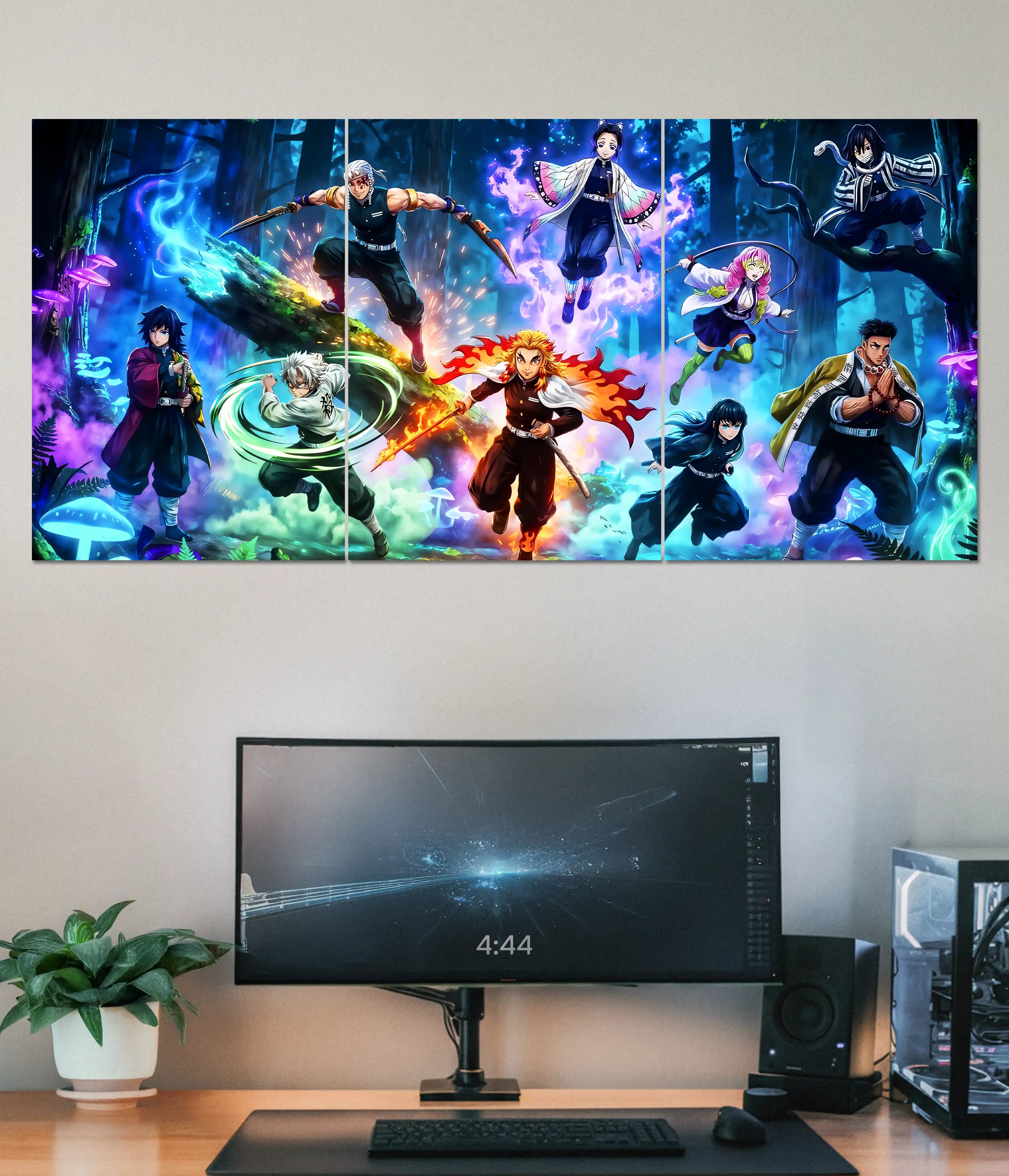 Demon Slayer Hashira Awakening Split Poster | Everanta