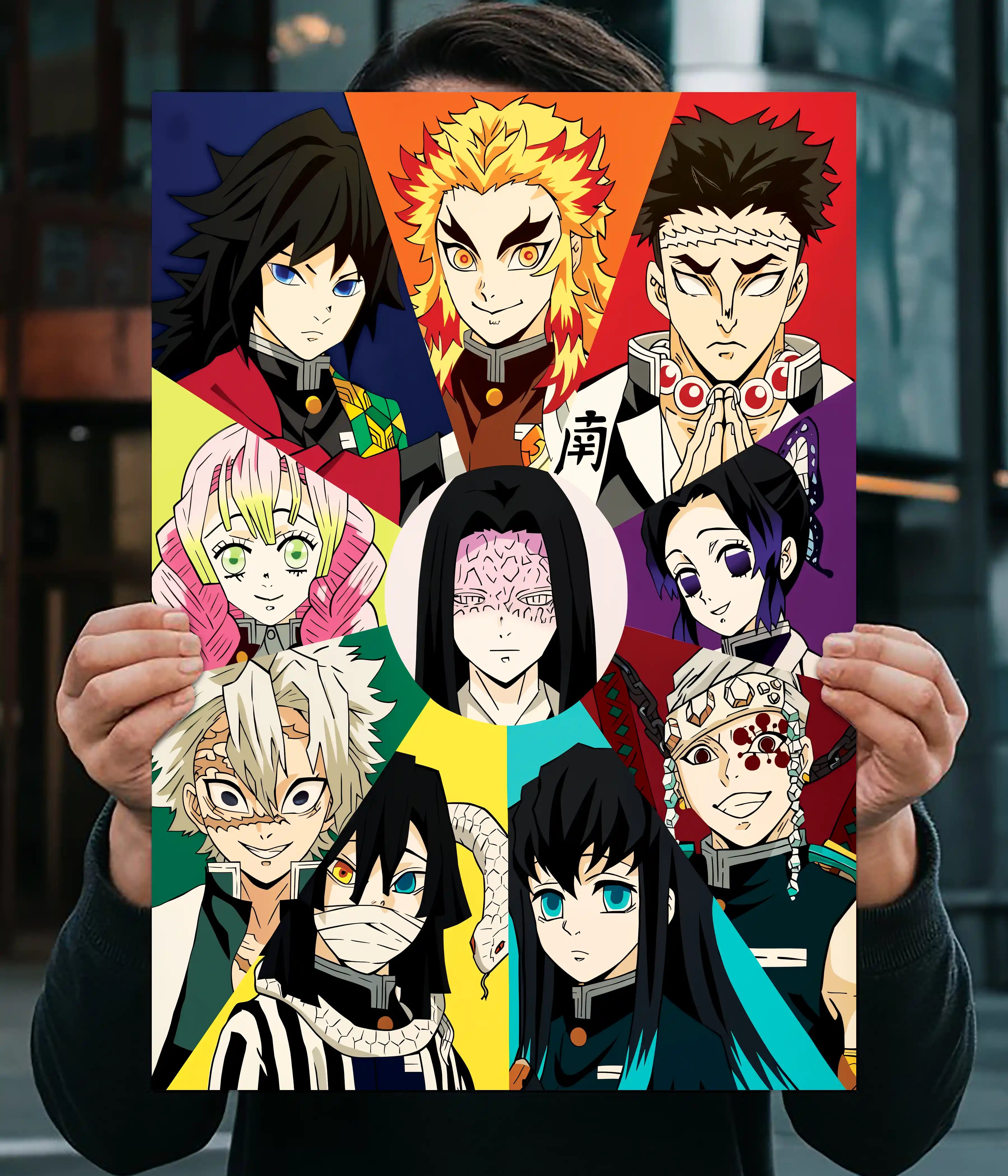 Demon Slayer Hashira Squad Wall Poster | Everanta