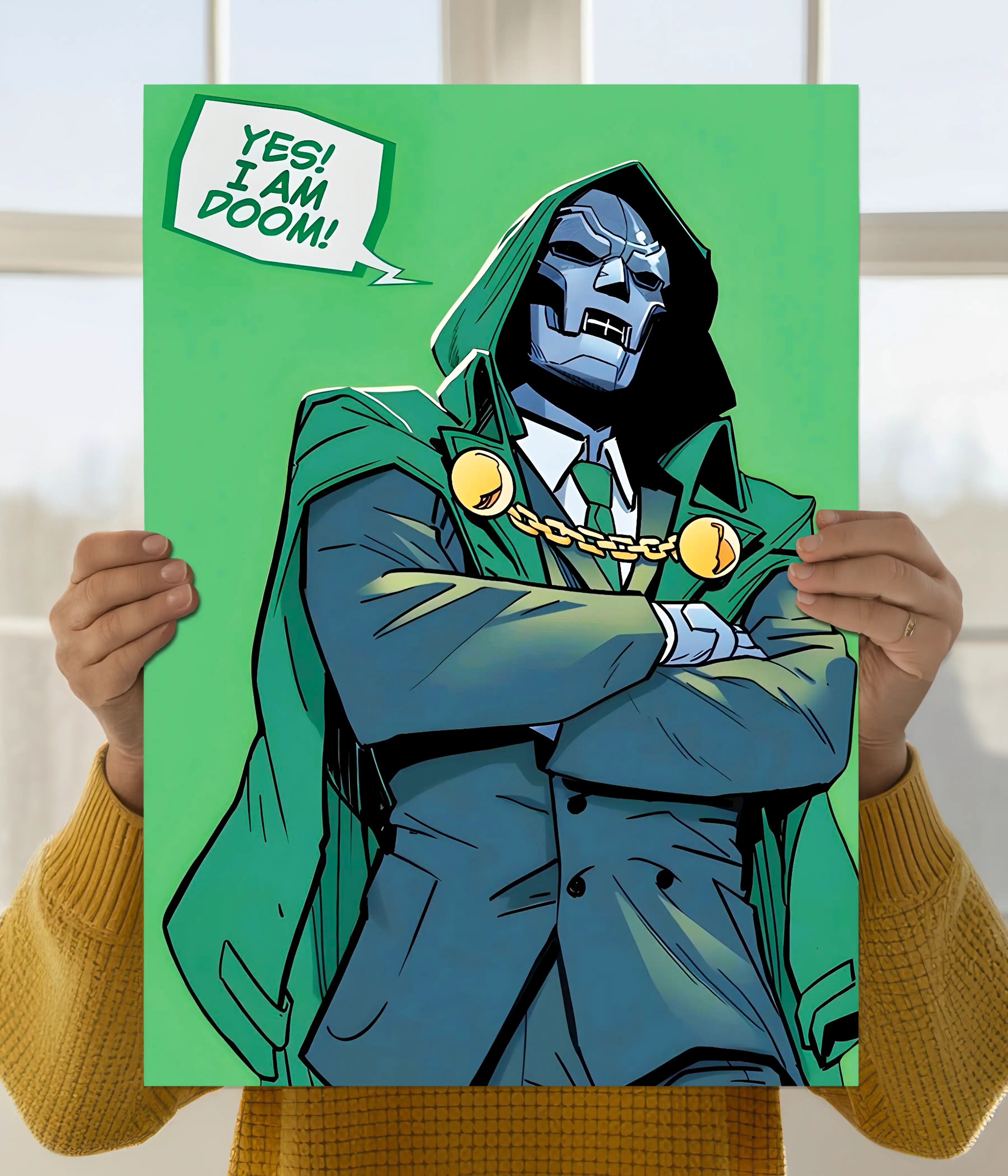 Doctor Doom “Yes, I Am Doom!” Poster | Marvel Villain | Everanta