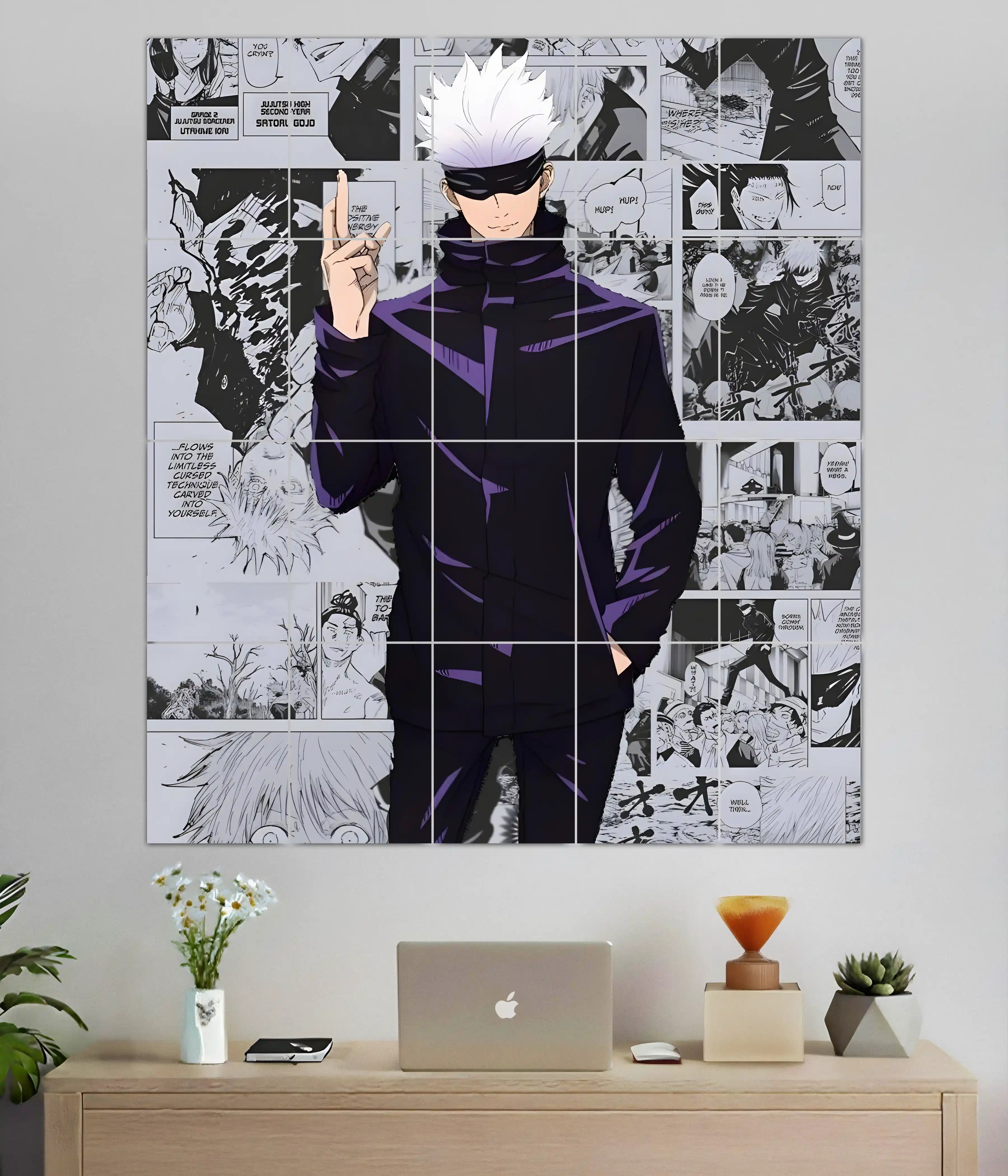 Gojo Satoru 20-Piece Split Poster | Jujutsu Kaisen | Everanta