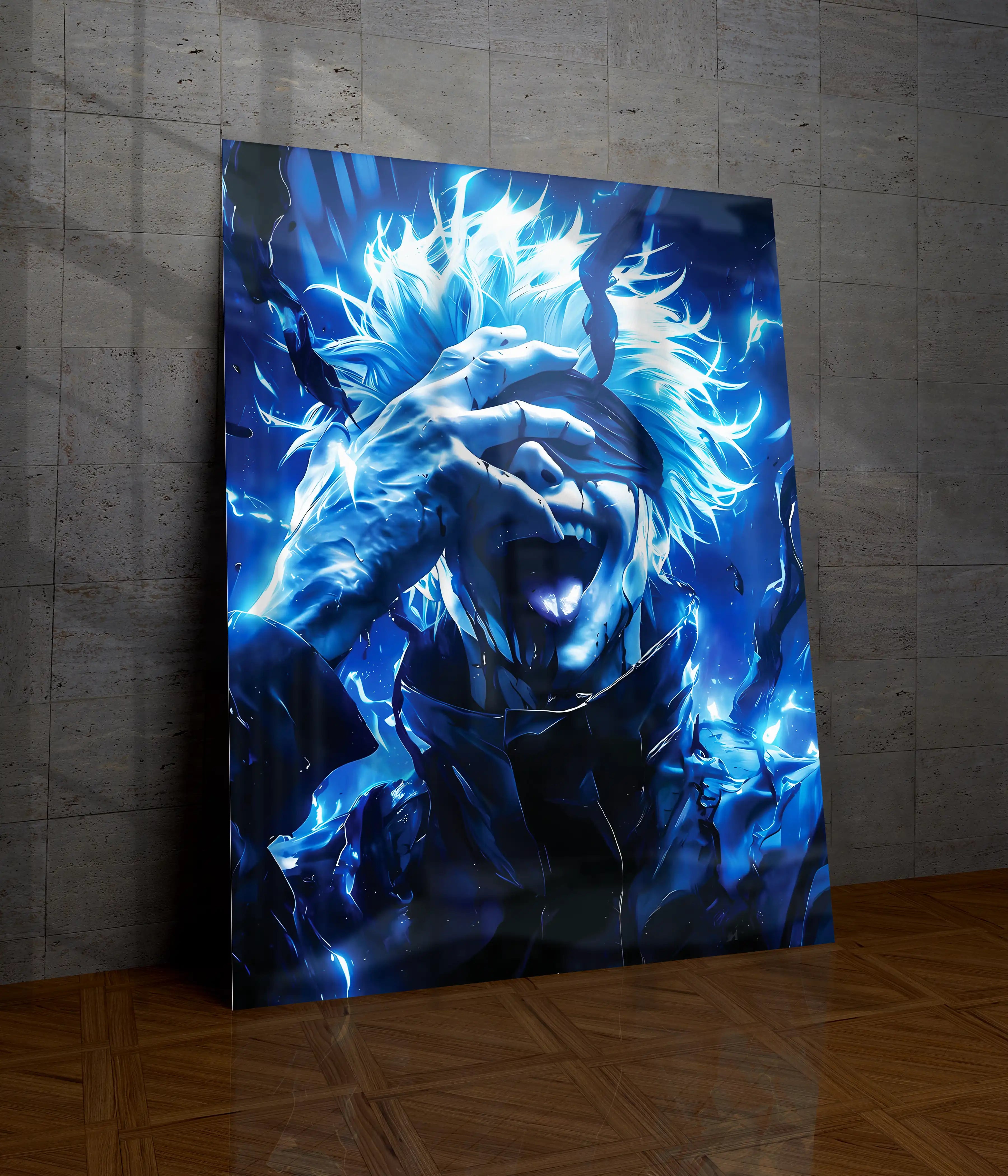 Gojo Satoru Limitless Awakening Metal Poster | Everanta
