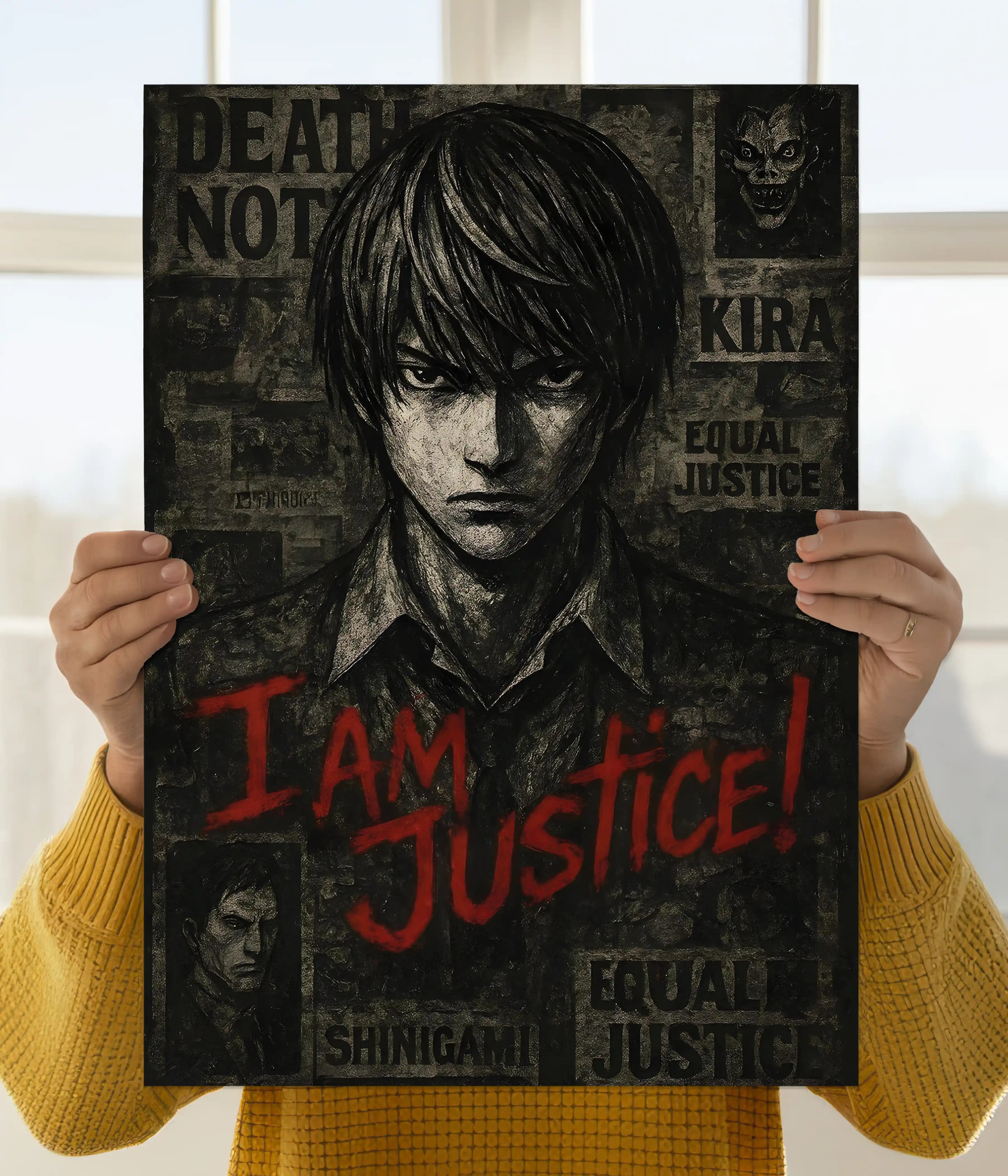 I Am Justice - Kira Death Note Poster | Everanta