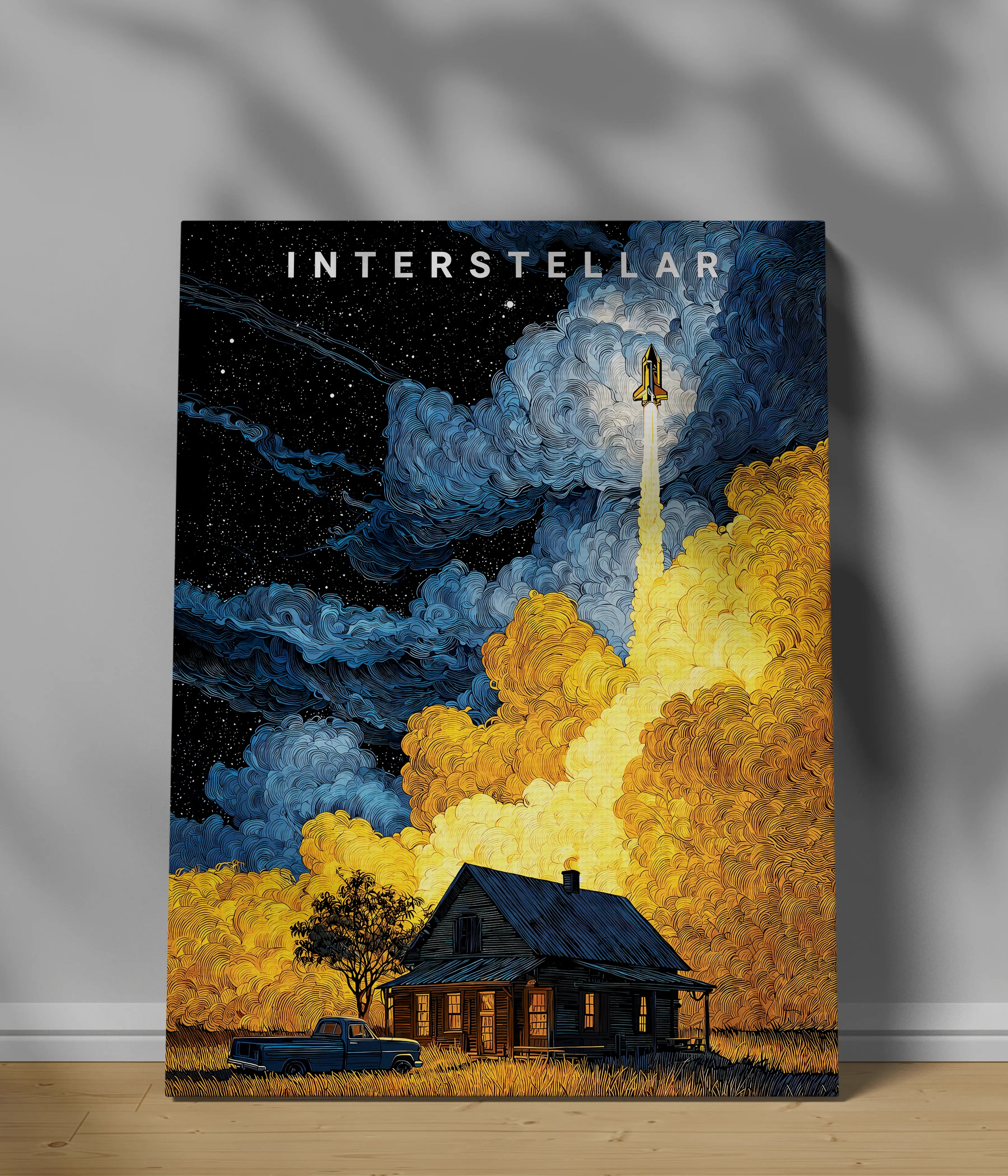 Interstellar Canvas Print | Cinematic Sci-Fi Space | Everanta