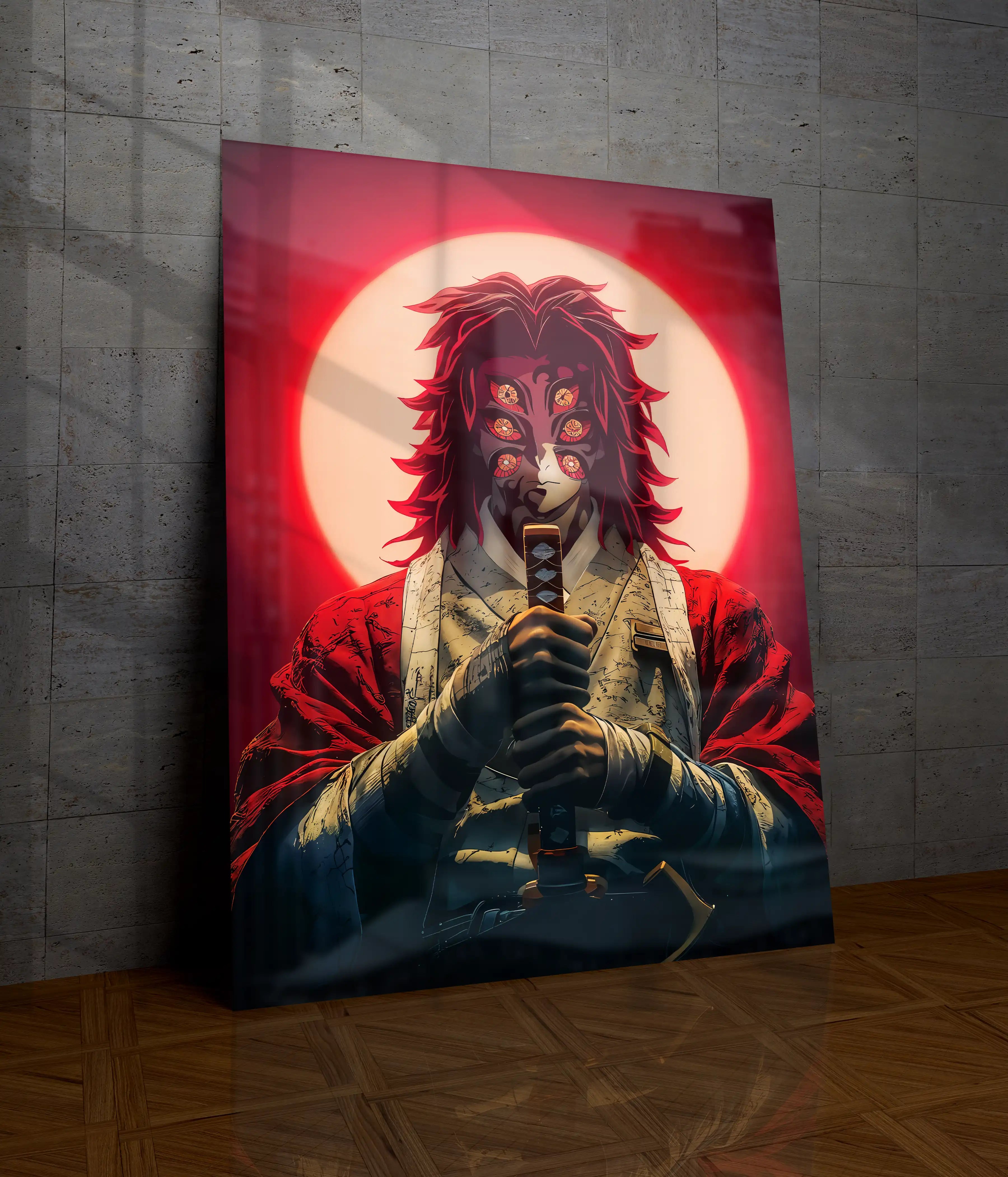 Kokushibo Upper Moon One Darkness Metal Poster | Everanta