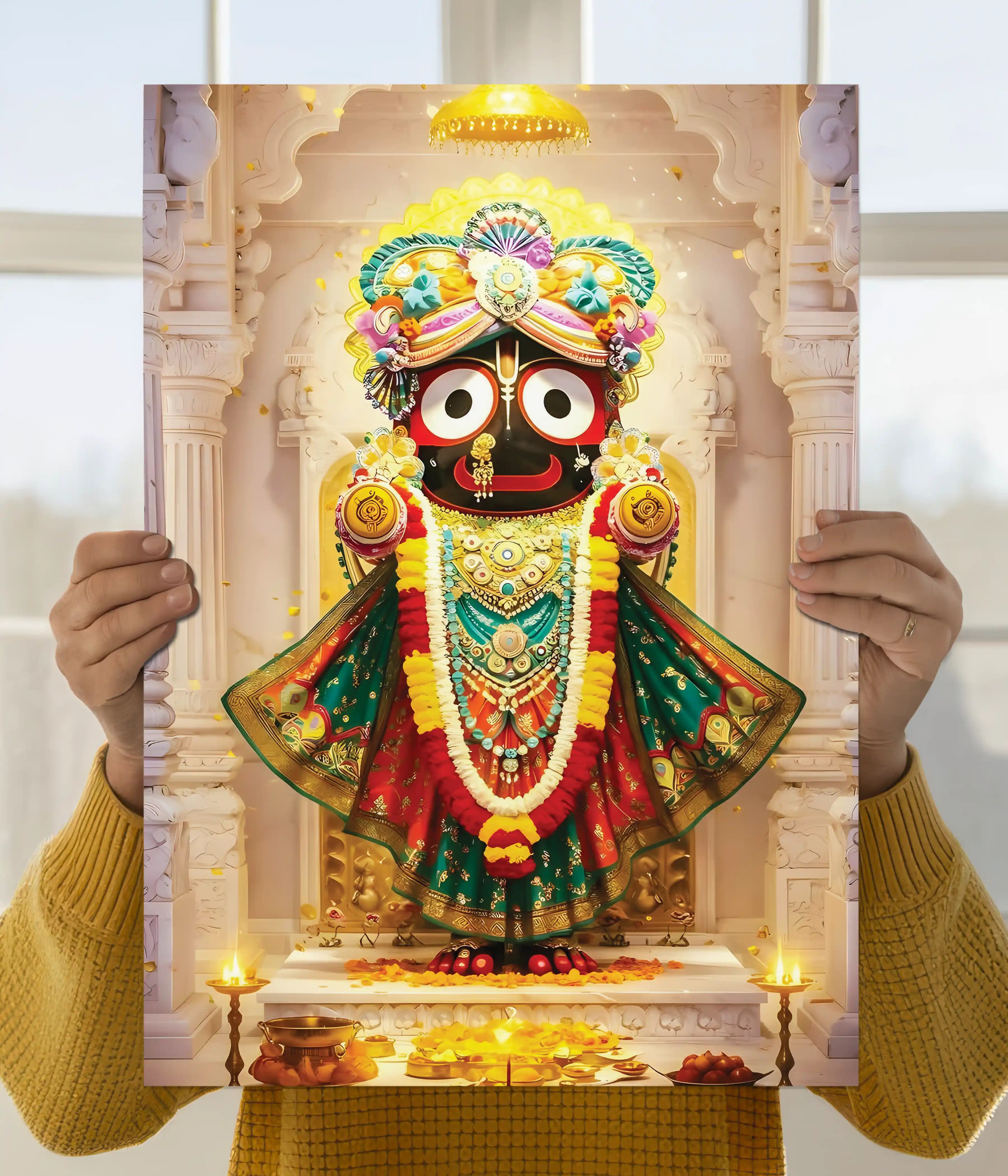Lord Jagannath Ji Wall Poster – Spiritual Devotional | Everanta