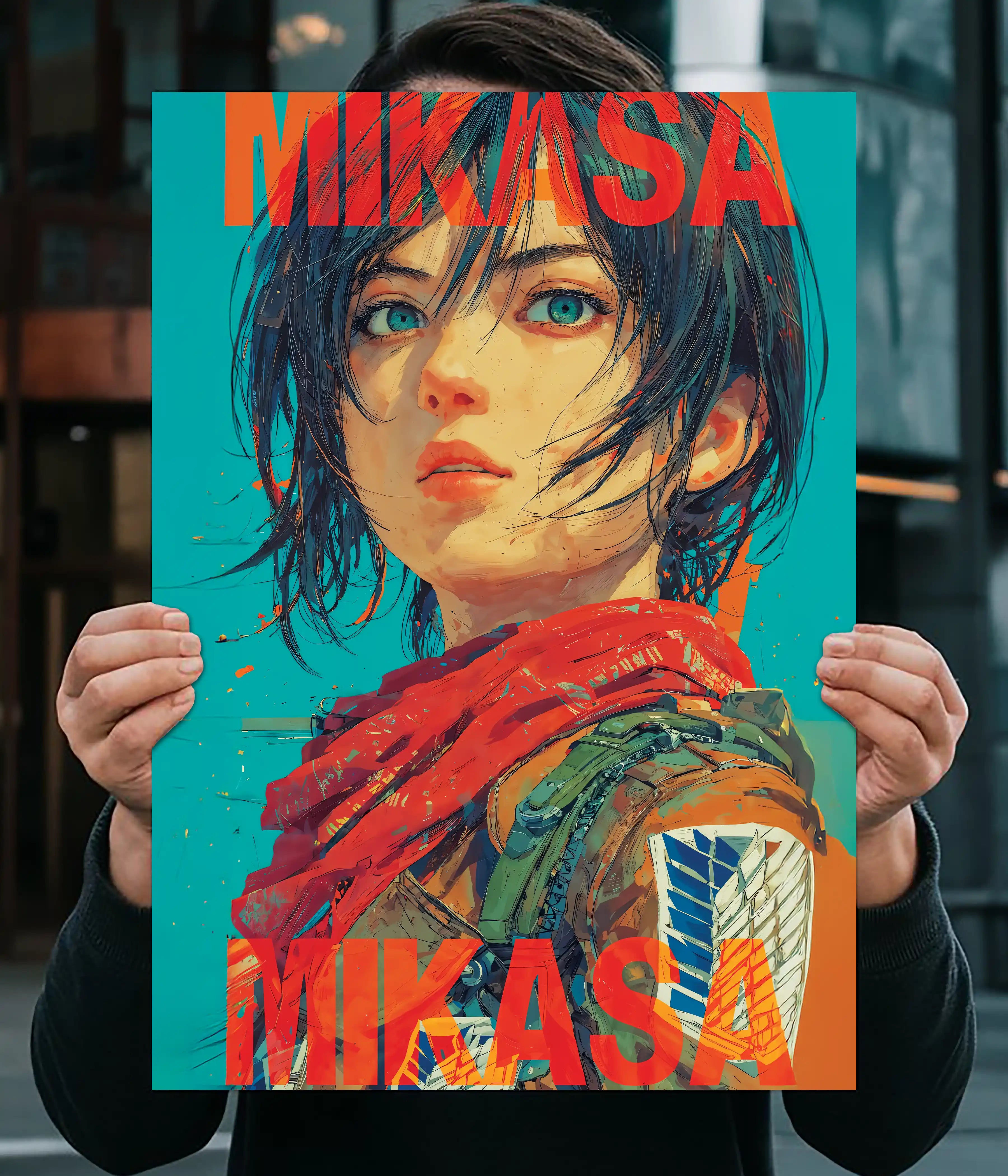 Mikasa Ackerman Attack on Titan Anime Wall Poster | Everanta