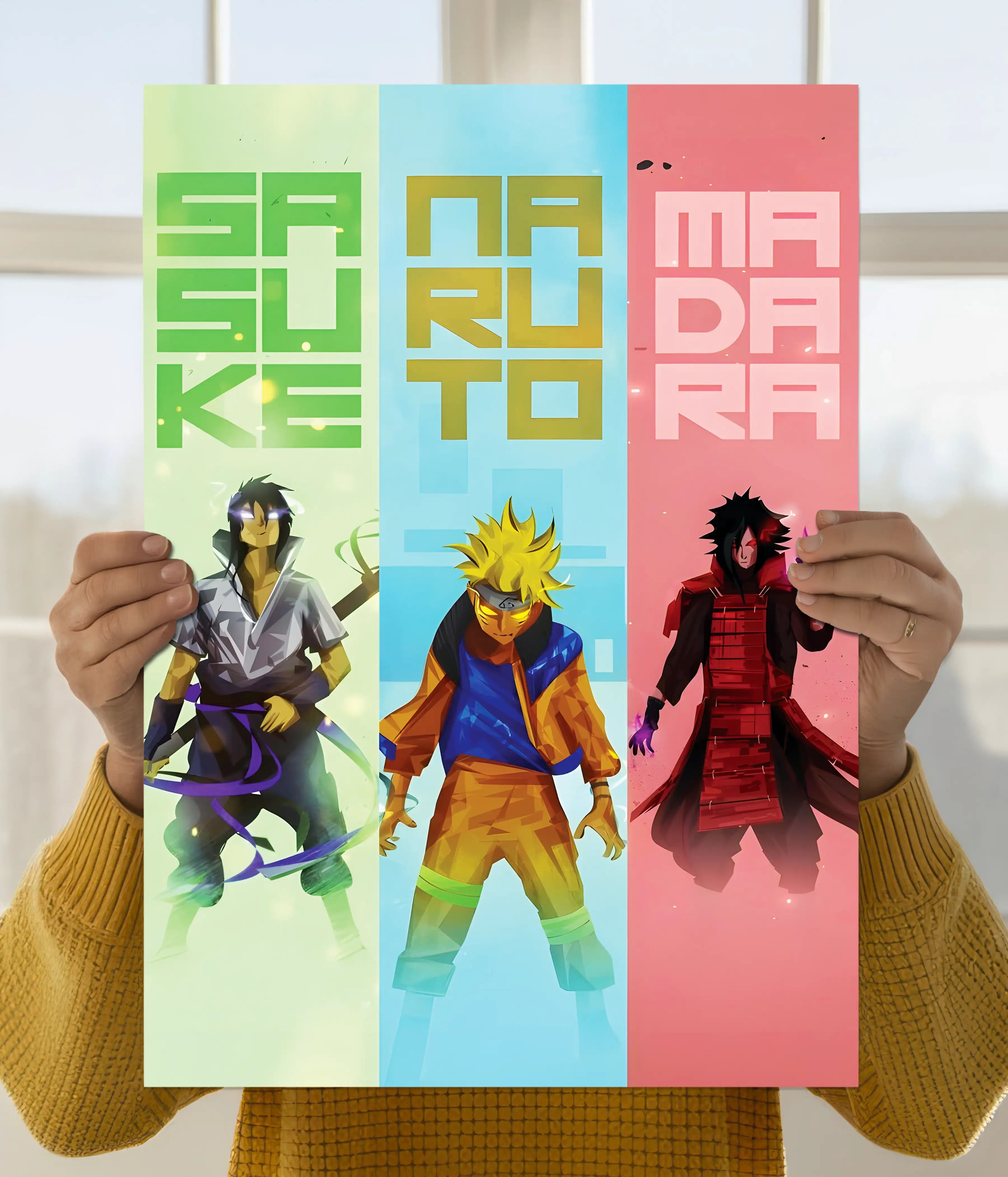 Naruto Sasuke Madara Poster – Naruto Anime | Everanta