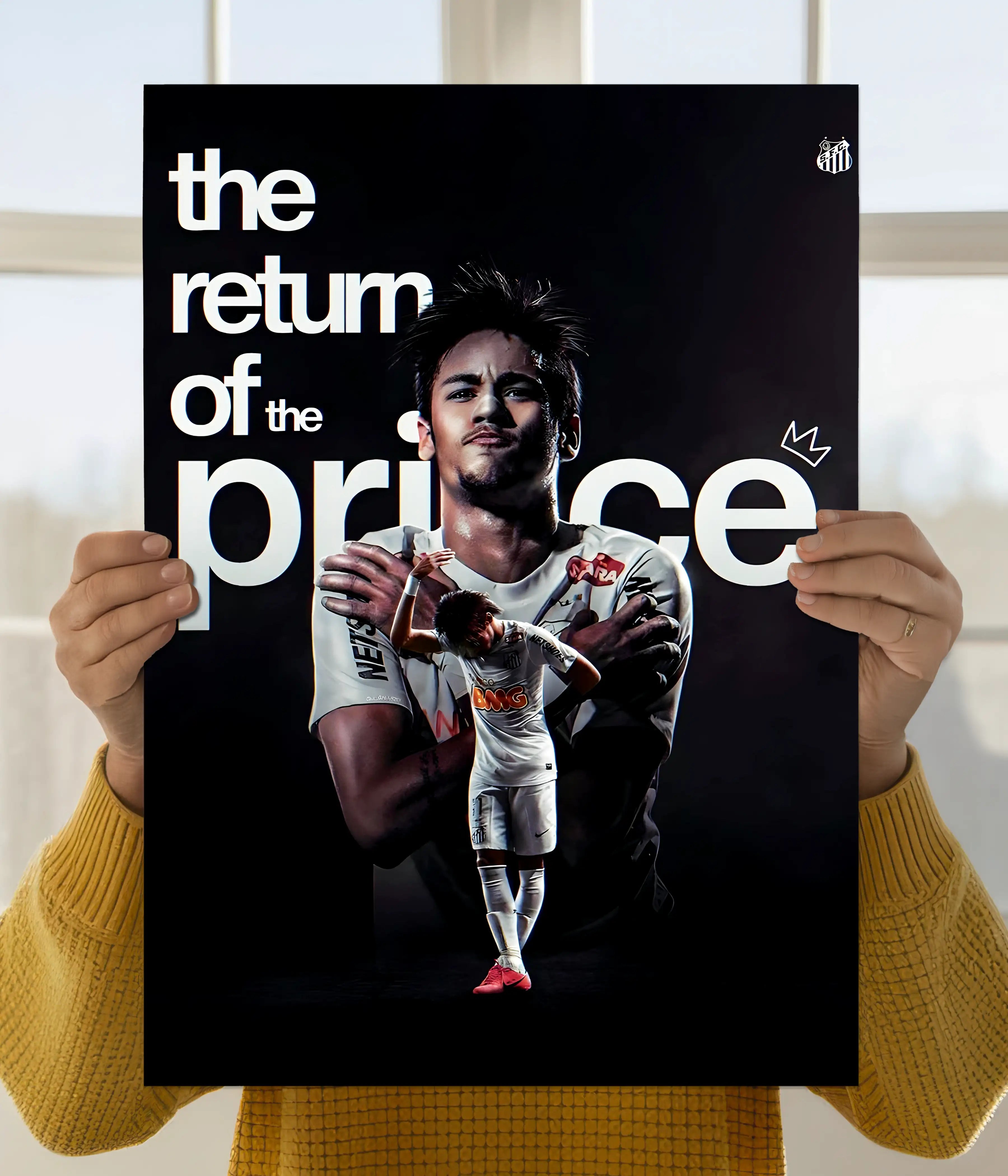 Neymar Jr “Return of the Prince” Football Poster | Everanta