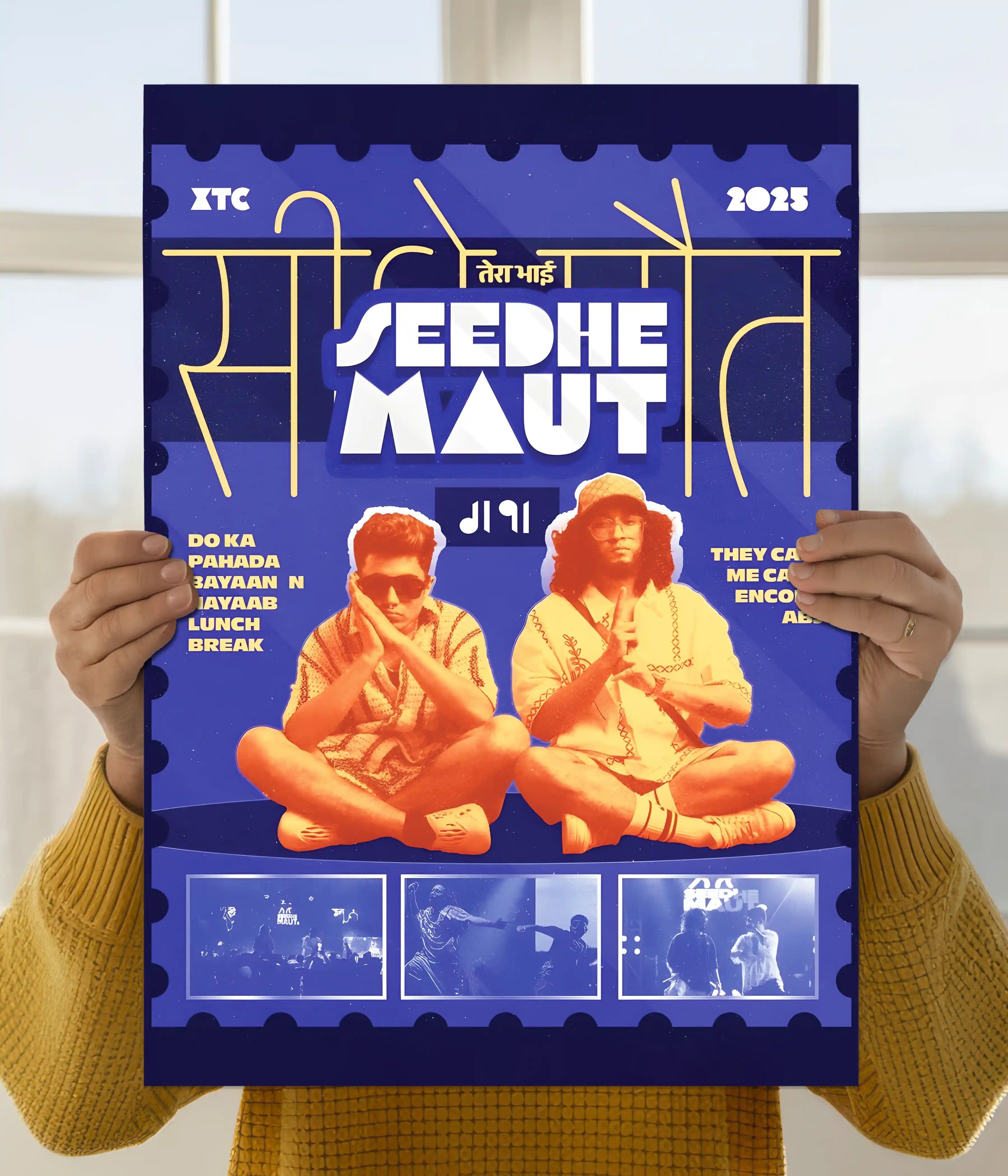 Seedhe Maut Hip-Hop Poster | Desi Rap Duo Wall Art | Everanta