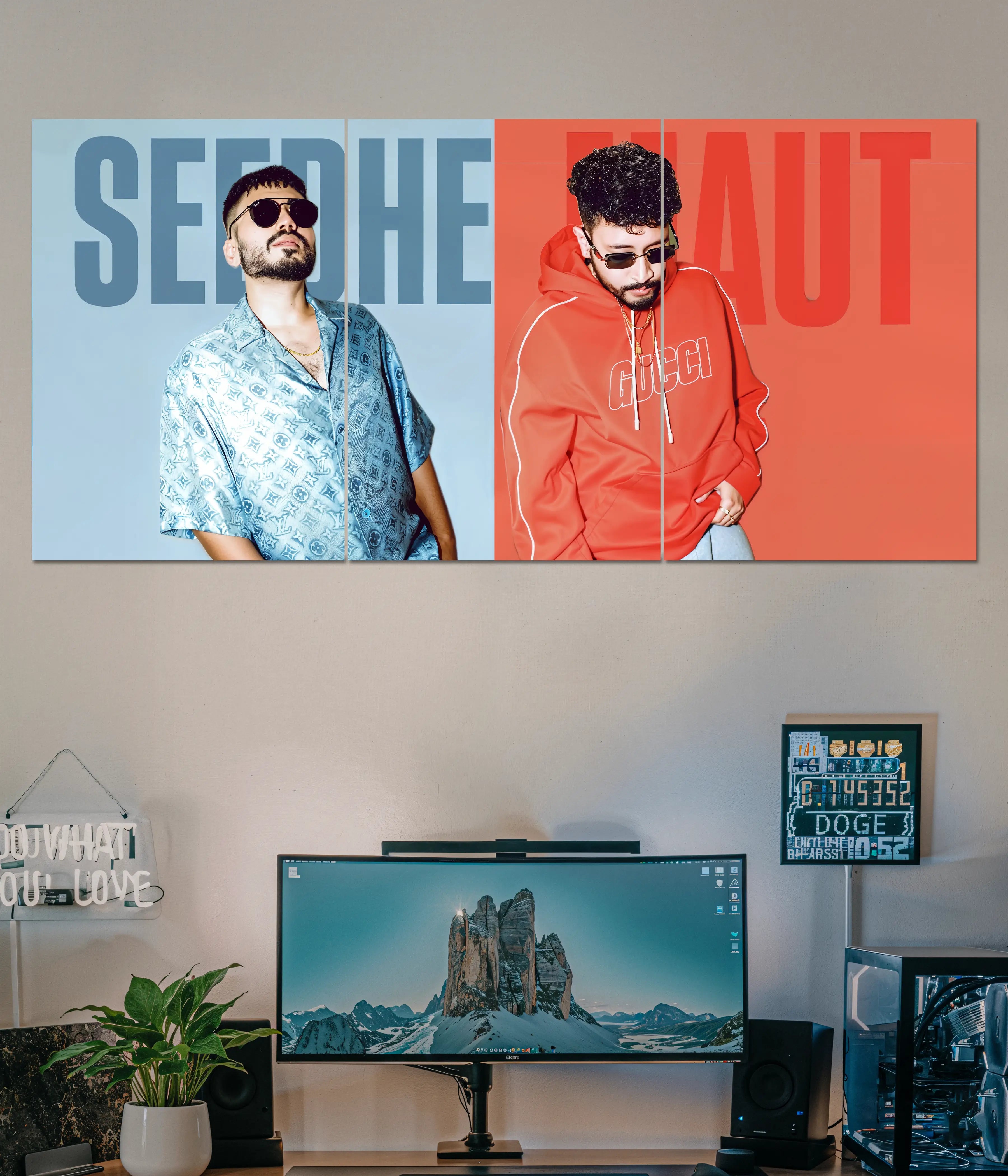 Seedhe Maut Split Wall Poster | Indian Rappers | Buy on Everanta