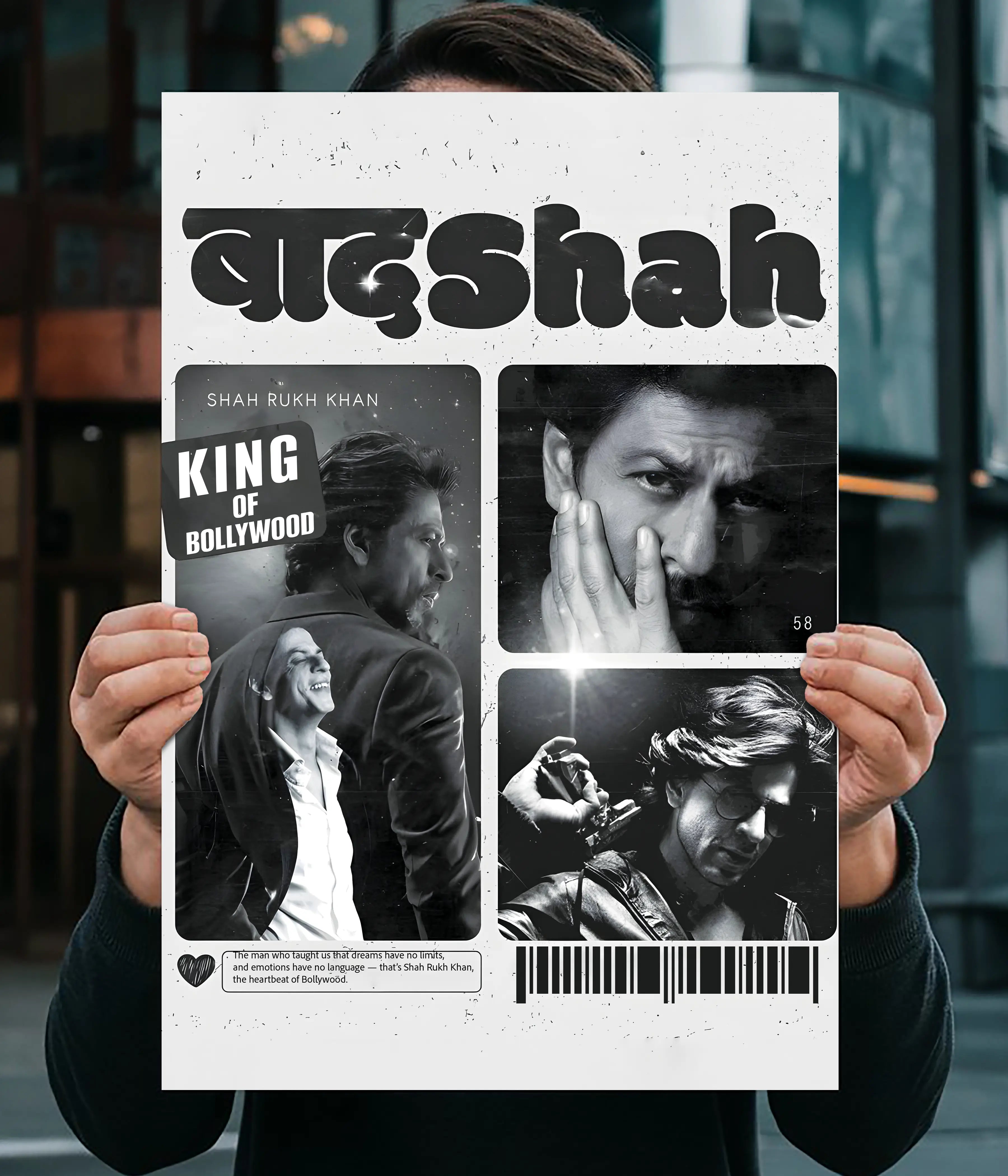 Shah Rukh Khan Badshah Poster – King Khan | Everanta