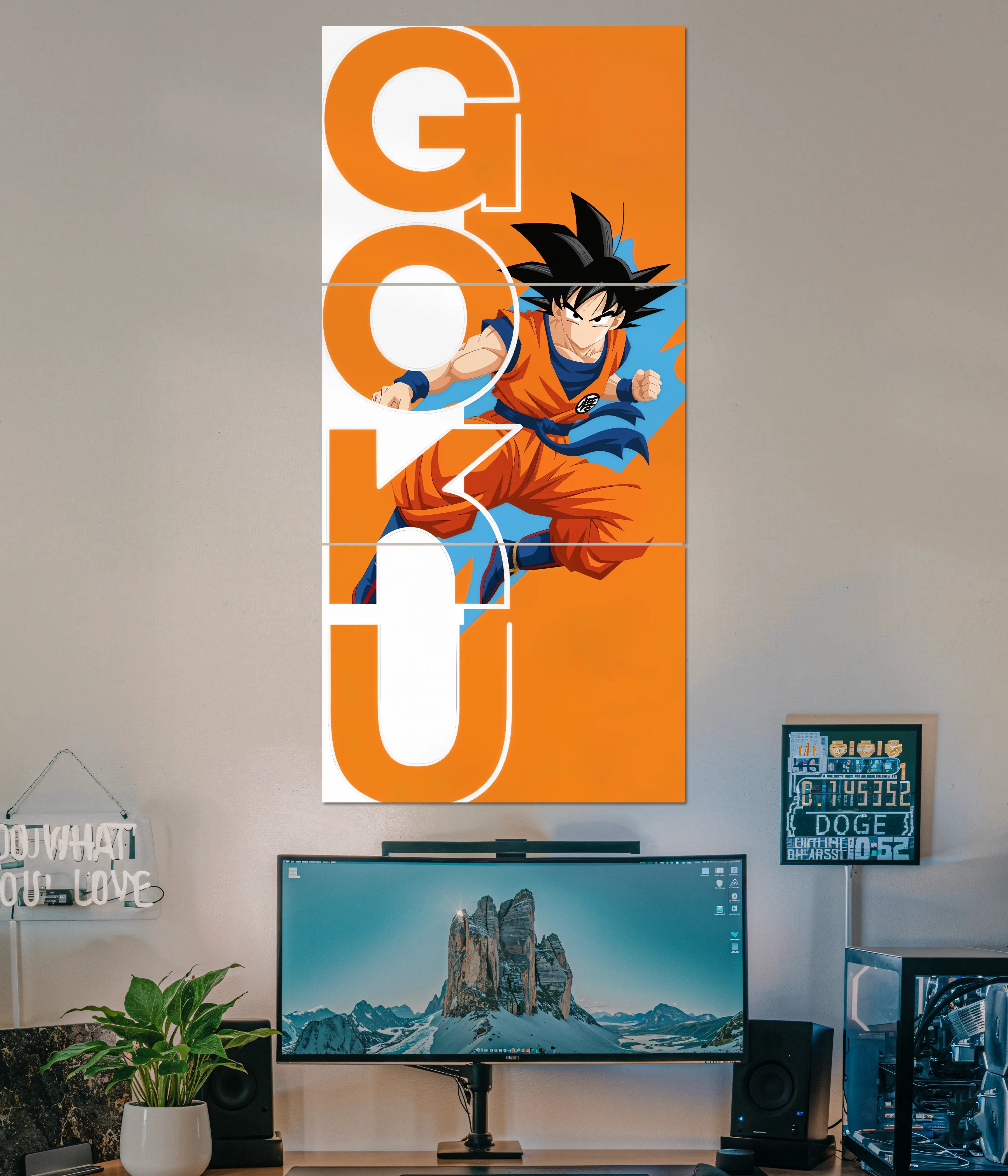 Son Goku - Dragon Ball Z Split Poster | Everanta