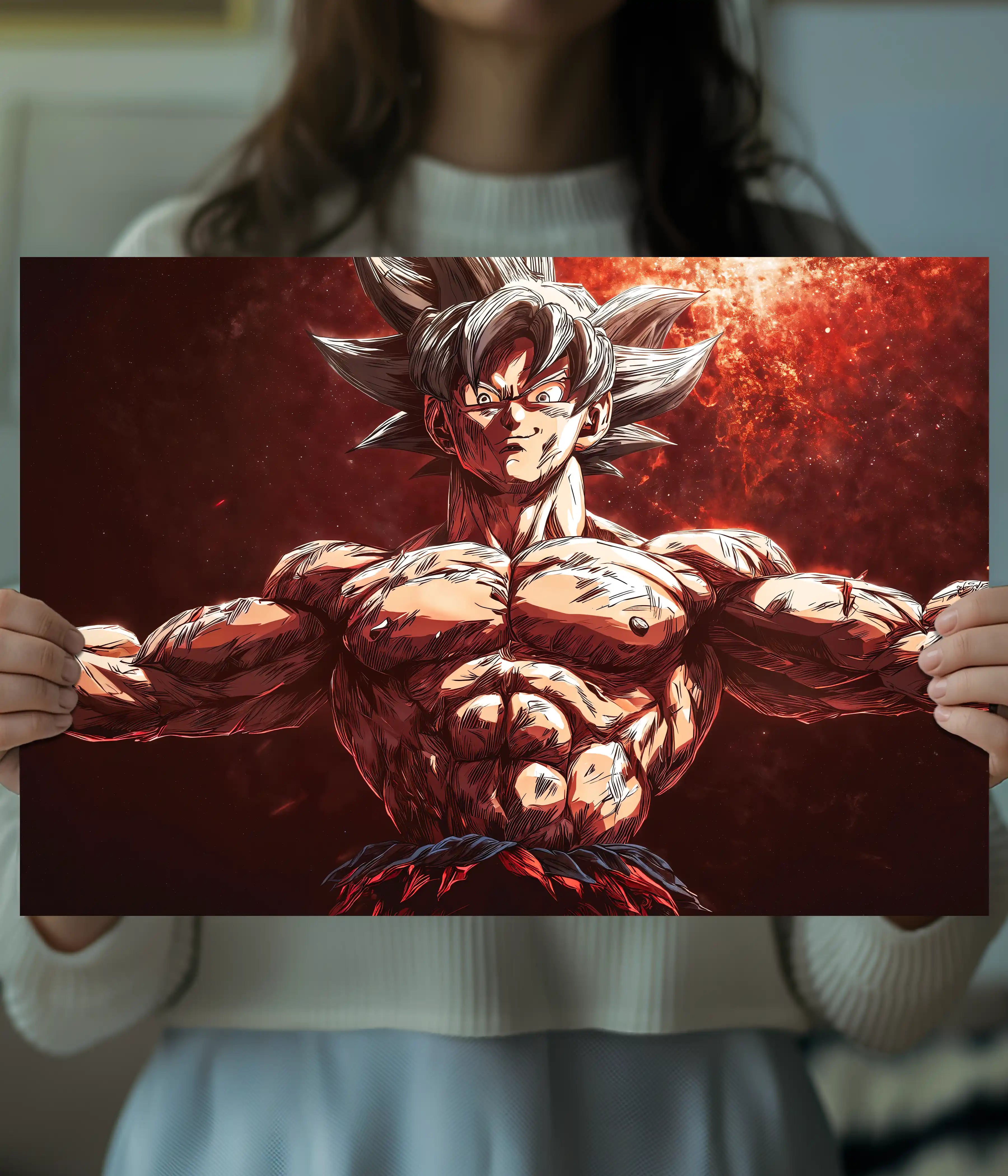 Son Goku Power-Up Anime Wall Poster | Everanta