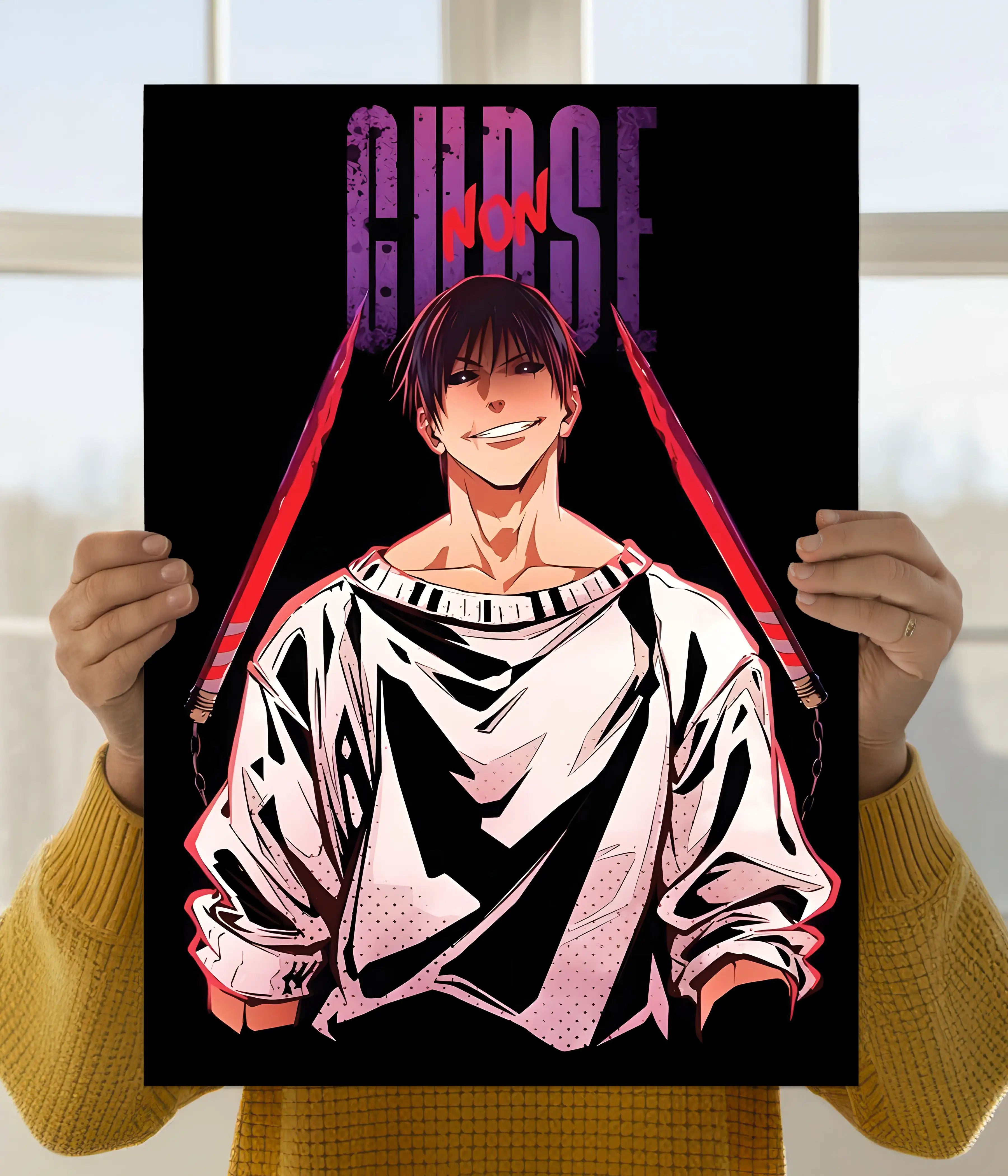 Toji Fushiguro “Curse No More” Poster – Jujutsu Kaisen | Everanta