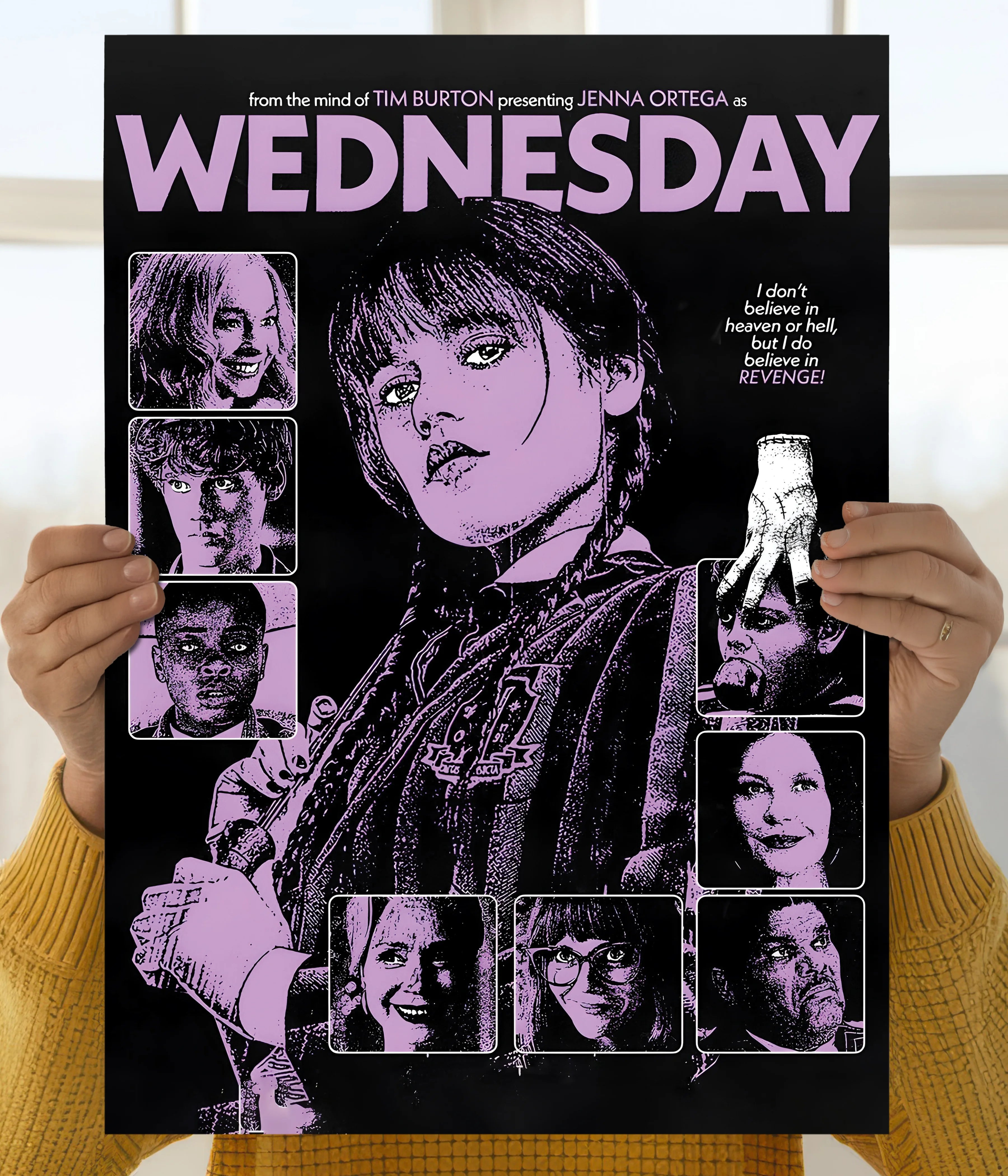 Wednesday – Jenna Ortega Wall Poster | Netflix Show Poster | Everanta