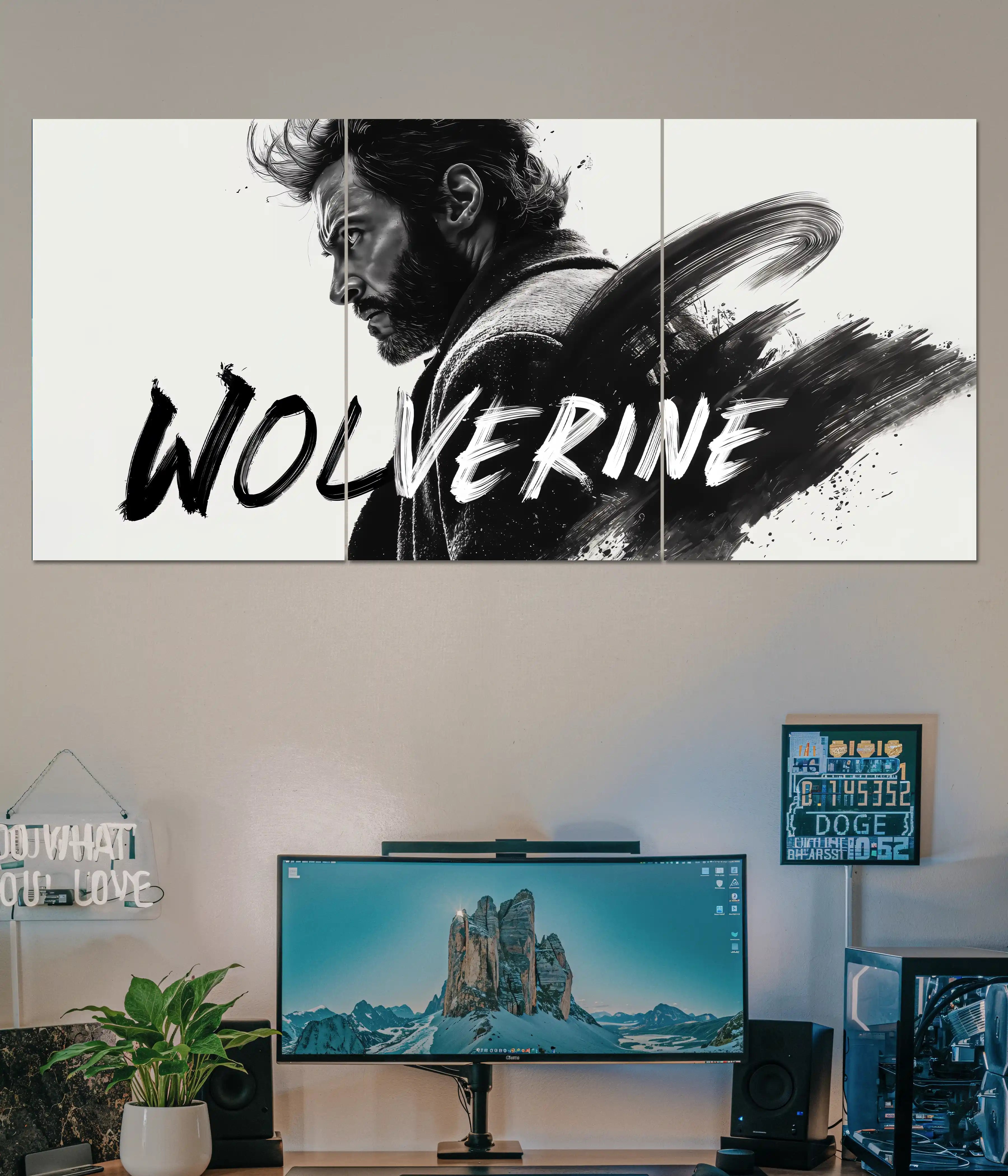 Wolverine Rage Split Poster – Marvel Superhero | Everanta