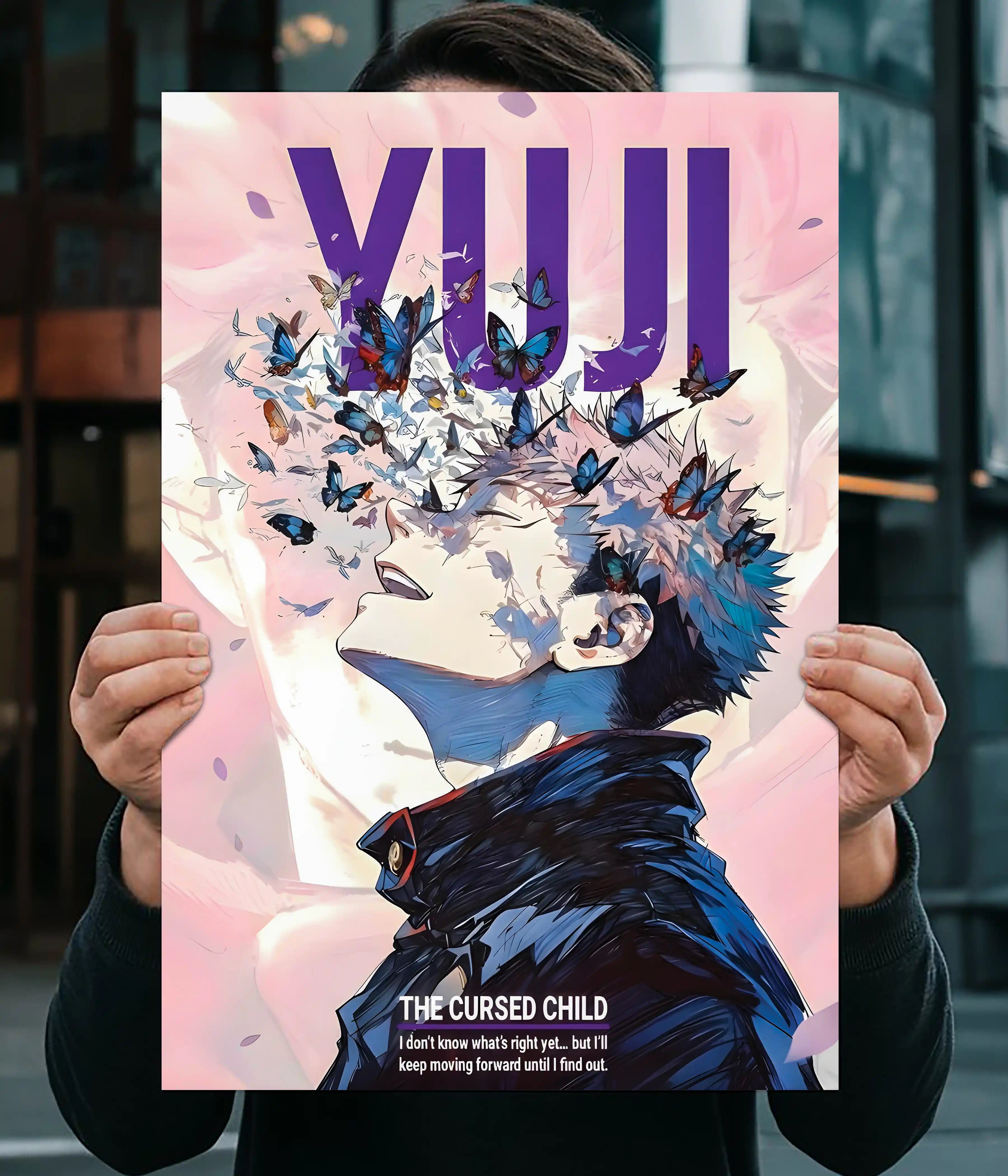 Yuji Itadori – Cursed Child Poster | Jujutsu Kaisen Anime | Everanta